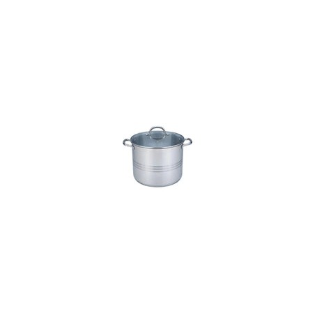 Olla Alta Grande de Acero Inoxidable con Tapa de 31 Litros 40 x 26 cm ...